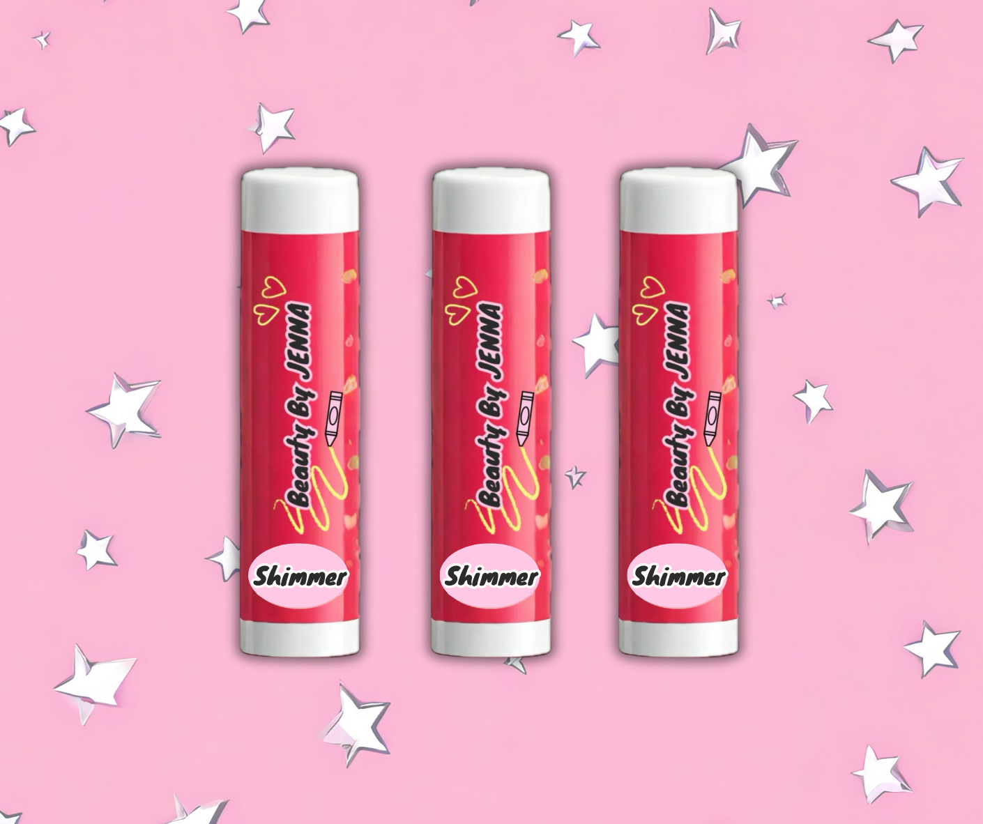 3 Pack - Shimmer Tinted Lip Balm – Beauty By Jenna